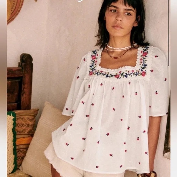 Sezane | Tops | New Wo Tags Sezane Bonita Blouse 2 44 | Poshmark